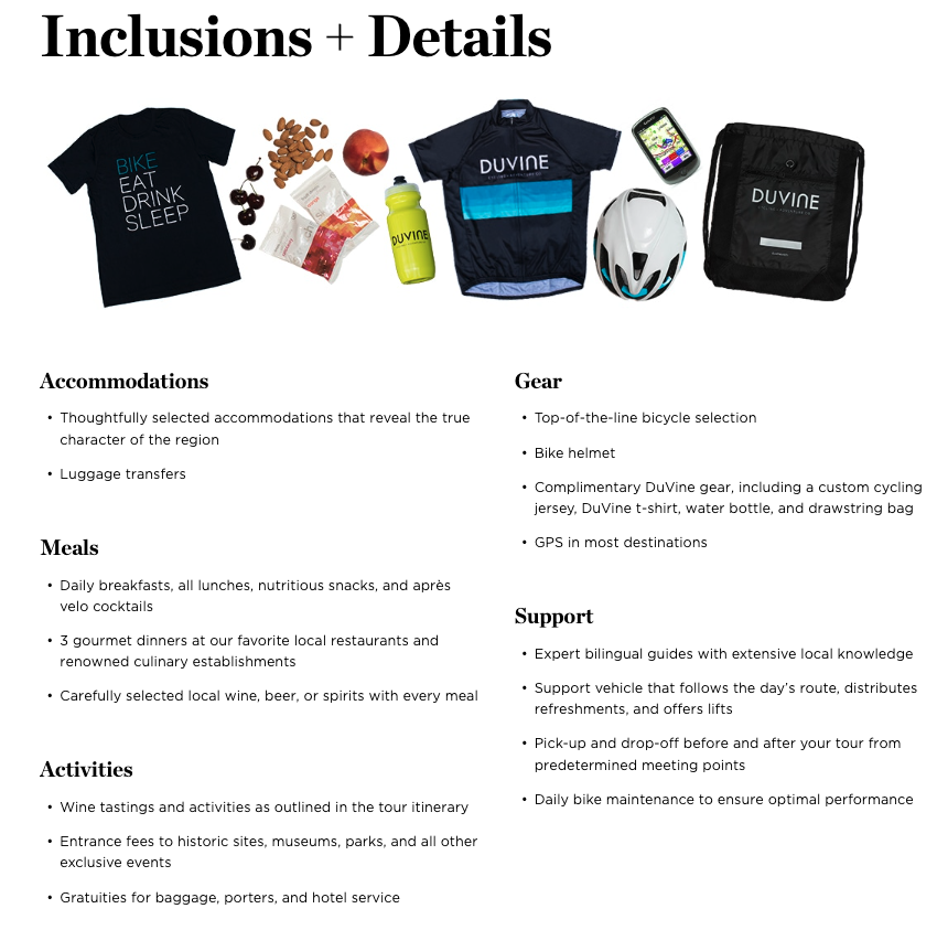 DuVine Luxury Bike Tours