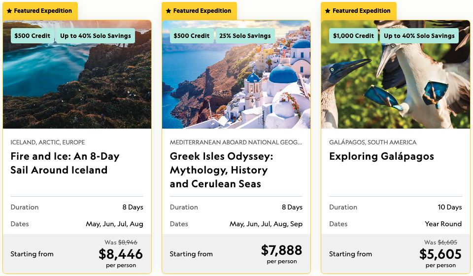 Lindblad Expeditions Gift of Exploration